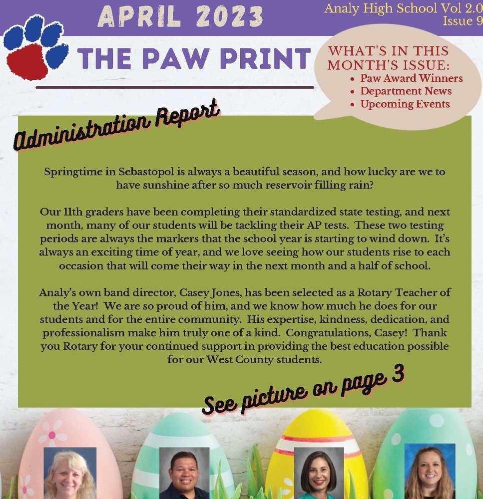 News | Analy High School